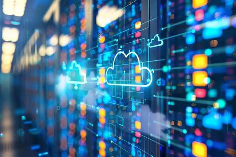 cloud computing the future of data storage premium ai generated image