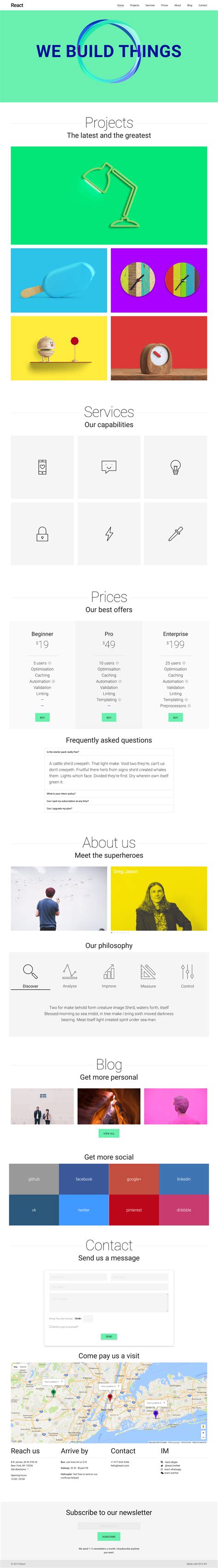 React Material Design Joomla Template By Perfectusinc Themeforest