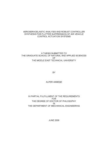 Aeroservoelastic Analysis And Robust Controller Synthesis For Flutter Suppression Of Air Vehicle