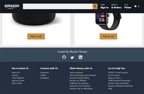 GitHub Bhtibrewal Amazon Clone