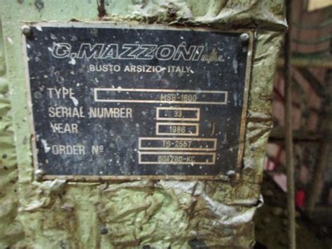 1600 Liter Mazzoni Mixer, Type Msb-1600, Open Sigma Blade Mixer ...