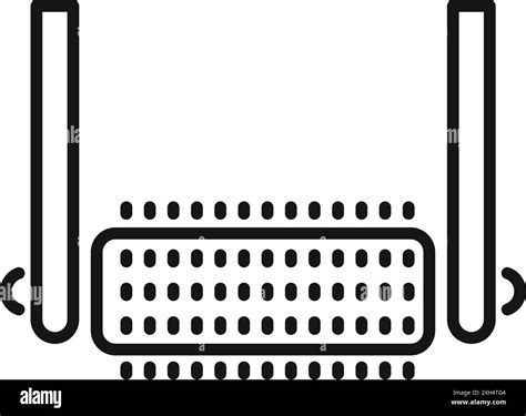 Wifi Router Providing Strong Wireless Signal With Two Antennas Stock Vector Image Art Alamy