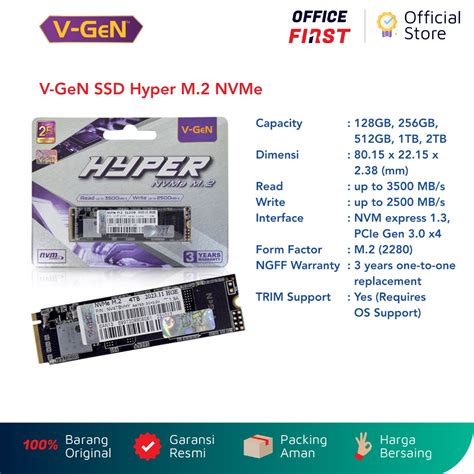 Jual V Gen Ssd Hyper M Nvme Gb Gb Gb Tb Tb Gb Tb Vgen Shopee