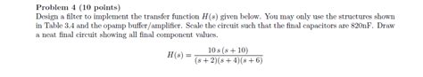 Solved Problem Points Given The Asymptotic Magnitude Chegg