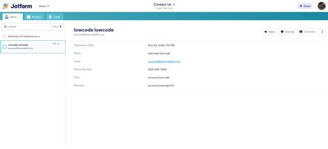 Jotform Web Contact Form In 5 Minutes Lowcode101