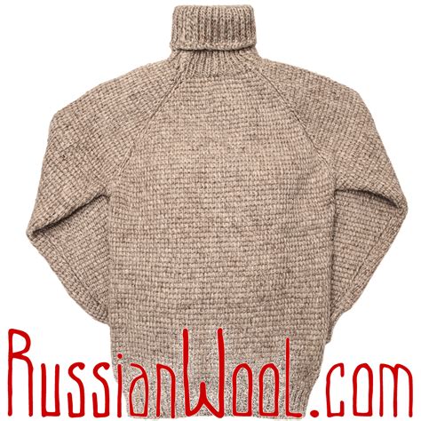 Свитер Деревенский 4XL из грубой шерсти, с ромбиками-глазками
