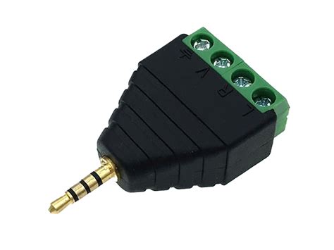 Купить Разъём jack trrs 2 5 мм с клеммником arduino esp raspberry pi