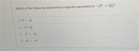 solved which of the following statements is logically