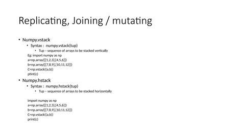 Unit Iv In Python Libraries And Data Wrangling Pptx Free Download