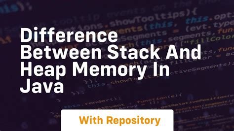Difference Between Stack And Heap Memory In Java Youtube