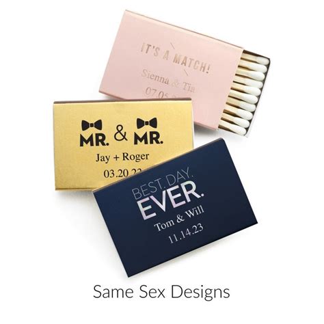 Personalized Matchbox Wedding