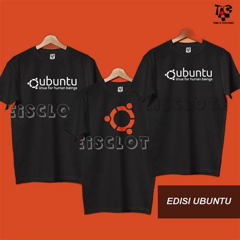 Jual Kaos Linux Ubuntu Polos Custom Indonesia Shopee Indonesia