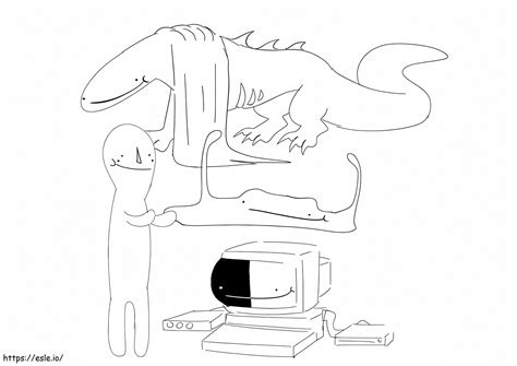 Scp 173 Monsters Coloring Page