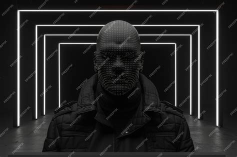 Digital Art Of Human Profile With Glowing Neural Network Illustrating
