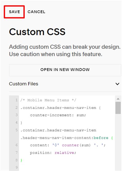 Counter Code Summary Block