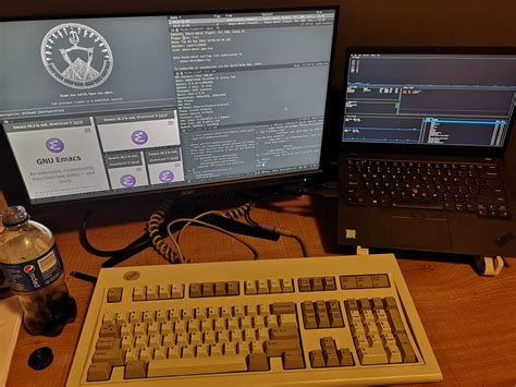 Desktop Manjaro Thinkpad Emacs Model M Pepsi Runixporn