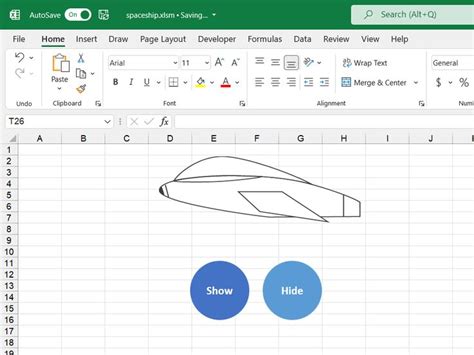 How To Show Or Hide An Object In Excel With A Button