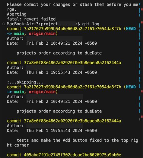 Reverting To A Previous Commit With Git Dev Community