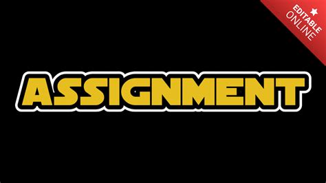 Assignment Text Effect Generator Textstudio