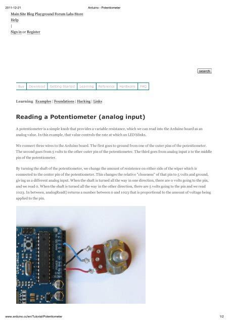 Arduino Programming Notebook Pdf Arduino Playground