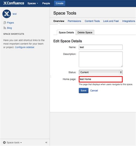 How To Assign A Space Home Page On Confluence Confluence Atlassian Documentation