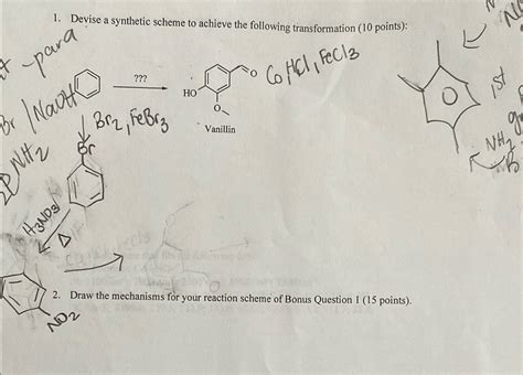 Solved Devise A Synthetic Scheme To Achieve The Following