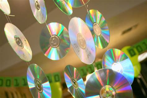 Computer Lab Decor Hanging Cds