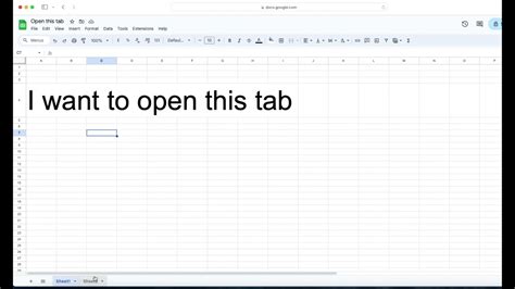 How to set default Google Sheet Tab - most recent or specific tab each time you open it - YouTube