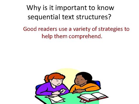 learning objective identify sequential text structures in expository