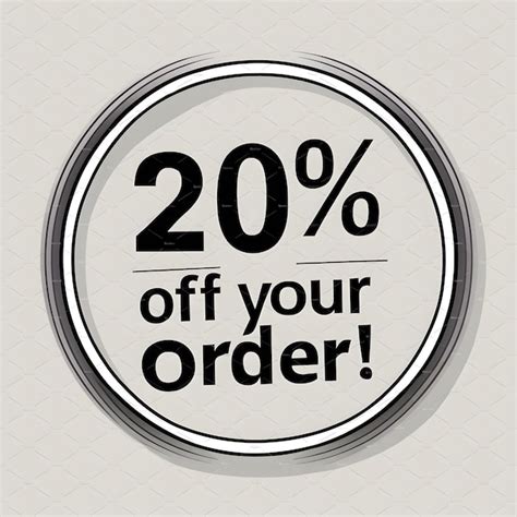 Premium Vector 20 Off Your Order Shopping Promotional Business Offer Banner Download