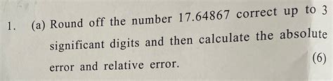 Solved A Round Off The Number Correct Up To Chegg