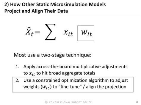 Projection And Alignment Methods For Static Microsimulation Models Ppt