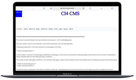github captain sensible ci4 cms light content management system