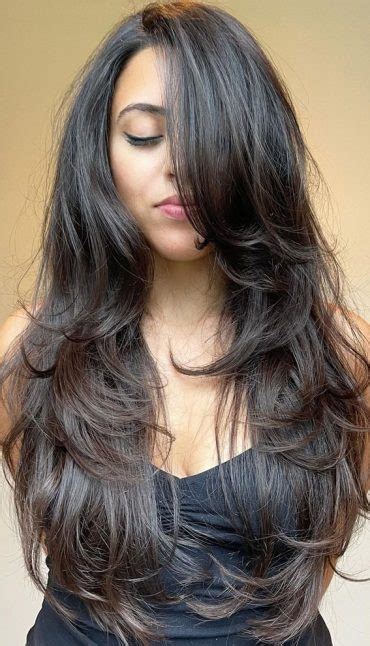 50 Different Styles Of Layered Haircuts Sexy Side Part Long Bangs 50 Different Styles Of Layered Haircuts Sexy Side Part Long Bangs