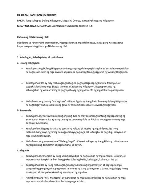 Fil Ed 207 Group Pdf