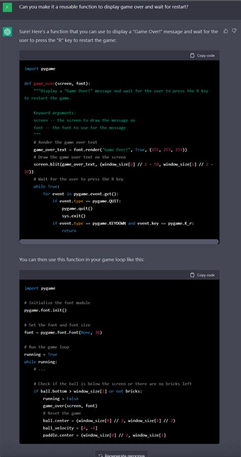 Creating An Arkanoid Like Game In Python Using ChatGPT
