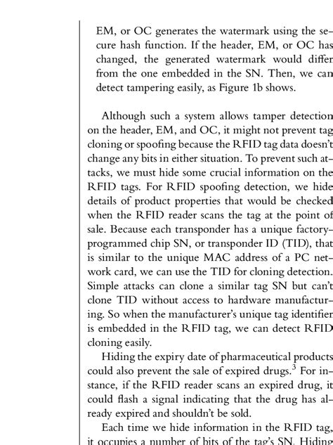 Watermarking Model For Rfid Tags A Watermark Embedding And B Download Scientific Diagram