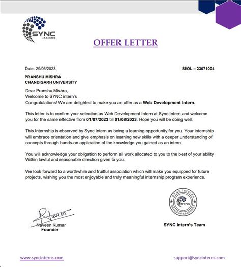 Pranshu Mishra On Linkedin Syncintern Webdeveloperintern Newchapter