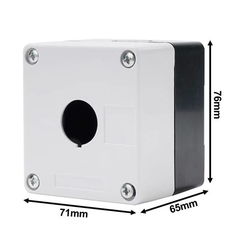 GLFILL Mm Hole Emergency Stop Push Button Switch Box Waterproof Plastic Control Box Walmart Com