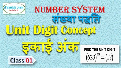 Unit Digit In Number System I Unit Digit Find I All Exam I Cg Exam I