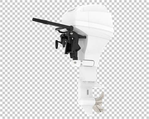 투명한 배경에 고립 된 보트 엔진 3d 렌더링 그림 프리미엄 Psd 파일