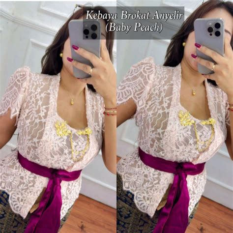 Jual Kebaya Jadi Brokat Anyelir Strait Jarit Bali Shopee Indonesia