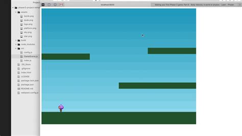 08 Phaser 3 Tutorial Physics Player Platforms Youtube
