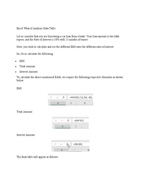excel what if analysis qn pdf