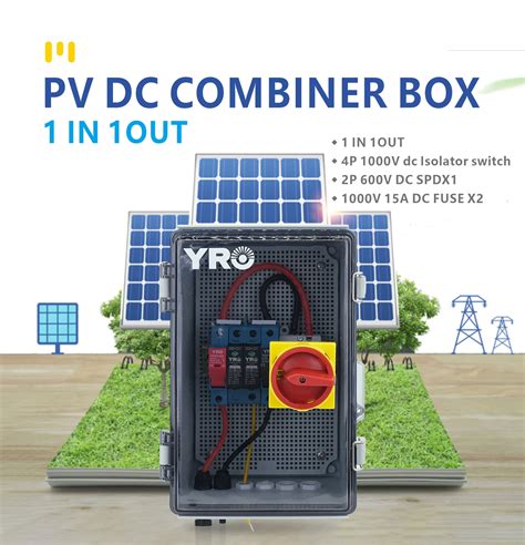 Pv Strings Dc Combiner Box 1000v For Solar Panel With Dc Isolator Switch Hot Sale For Solar Pv
