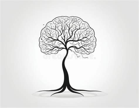 Tree With Roots And Crown Stock Illustration Illustration Of Black Tree With Roots And Crown Stock Illustration Illustration Of Black
