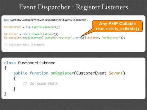 Writing Extensible Code Using Event Dispatcher Speaker Deck