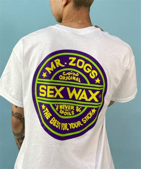 SEXWAXセックスワックスのムラサキスポツ別注SEXWAX セックスワックス ルーズシルエット バックプリントTシャツ サークルロゴ ネオンカラー プリントカットソー