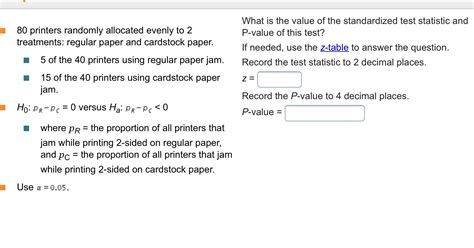 Solved What Is The Value Of The Standardized Test Statistic Chegg