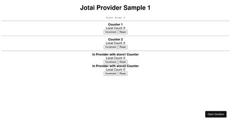 Jotai Non Provider Forked Codesandbox